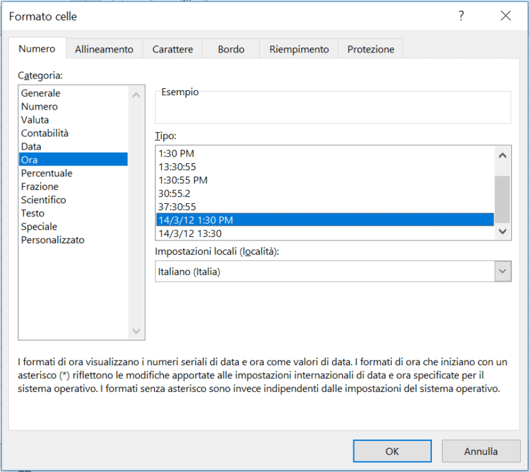 Data di oggi su Excel - Foglio Excel